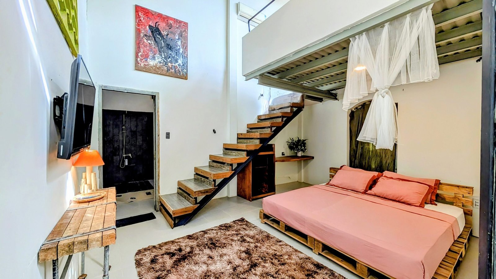 Studio Room with Mezzanine - Cargo Remote - Vietnam's Eco Coastal Retreat